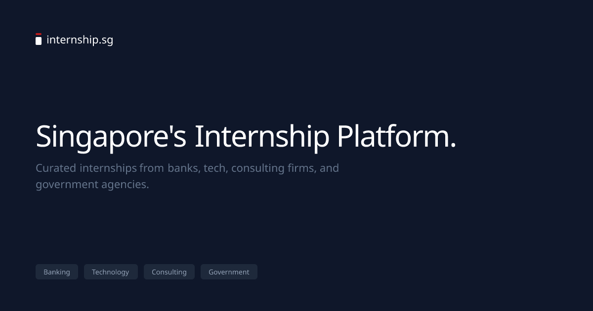 Internship.sg — Find Internships in Singapore